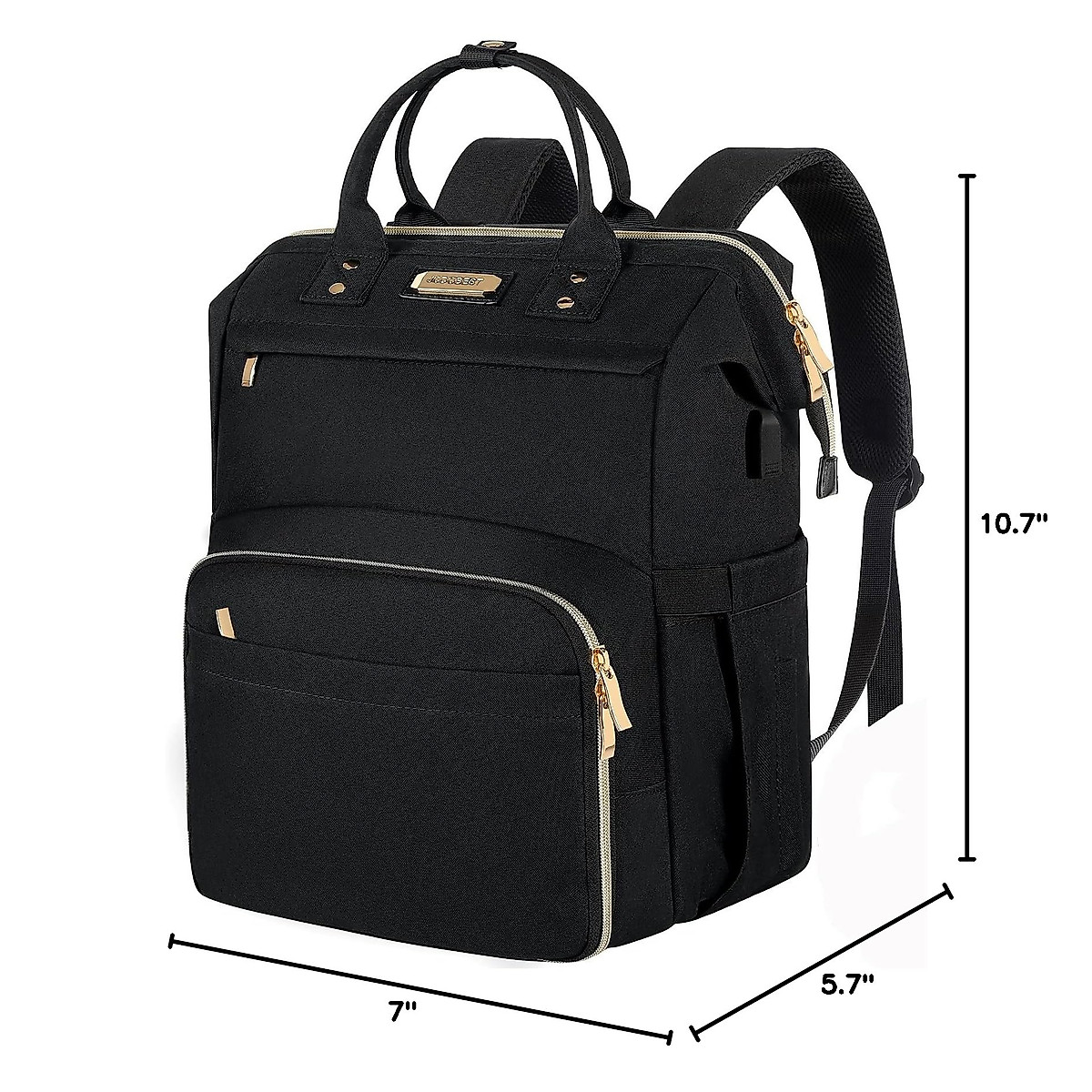 JCDOBEST Lunch Bag Backpack, Insulated Cooler Backpack Lunch Box Laptop Backpack with USB Port for Women Men Fits 15.6 Inch Laptop