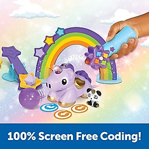 Learning Resources Coding Critters MagiCoders: Skye the Unicorn, Screen-Free Early Coding Toy For Kids, Interactive STEM Coding Pet, 22 Pieces, Ages 4+