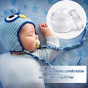 4 Pcs Body Powder Container After Bath Baby Fluffy Puff Kit Baby Body Care Cosmetic Bath Powder Container with a Large Handle Puff Box for Home Travel