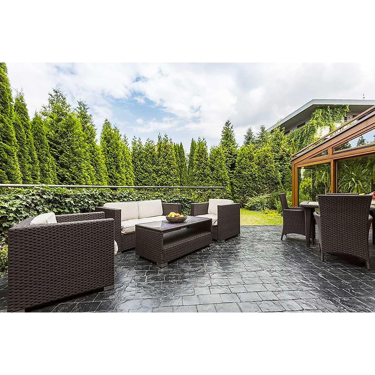 Armor AR500 High Gloss Wet Look Concrete Sealer 5 Gallon - Professional Grade Color Enhancing Solvent Based Acrylic Sealer for Exterior Concrete and Pavers - 700 VOC