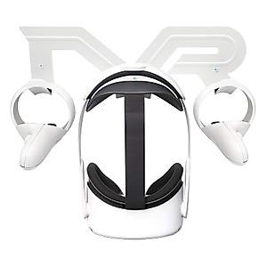 VRbrother Wall Mount Storage Hook Stand VR Headset with More Devices The Universal Wall Mount Hanger for Oculus Quest2,Oculus Rift-S,HTC ViveVive ProVive Cosmos,HP Reverb G2,Valve Index PSVR (White)