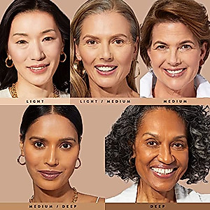 LAURA GELLER NEW YORK Quench-n-Tint Hydrating Foundation - Light/Medium - Sheer to Light Buildable Coverage - Natural Glow Finish - Lightweight Formula with Hyaluronic Acid