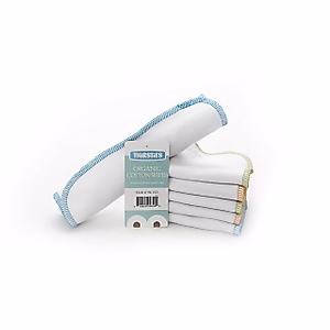 Thirsties Organic Cotton Reusable Cloth Wipes - 6 Pack