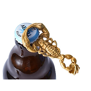COPPERTIST.WU Scorpion Bottle Opener Beer Holder Keychain Accessories Gifts for Wine Lovers, Pocket Split Key Ring Bar Soda Beverage Beer Bottle Opener