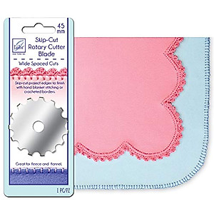 June Tailor Wide-Skip Blade Edging Tool for Fleece Blankets