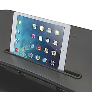 37" Dual Monitor Adjustable Height Desk Riser Tabletop Sit to Stand Workstation, Black