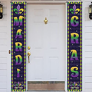 Mardi Gras Decorations New Orleans Brazi Carnival Font Porch Welcome Sign Fat Tuesday Masquerade Party Mardi Gras Decor and Supplies for Home Party
