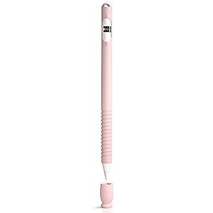 Case for Apple Pencil Grip 1st Generation Apple Pencil Cover Holder for Apple Pencil Sleeve Apple Pen Accessories with Protective Nib Cover Compatible with Apple Pencil 1st Generation Pink