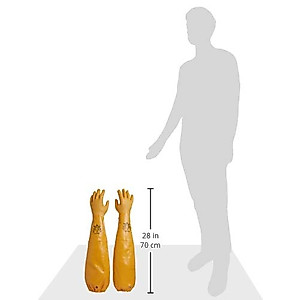 Atlas Glove WG772M 26-Inch Long Sleeve Nitrile Coated Cotton Lined Work Gloves, Medium, White