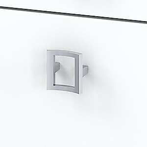 Bush Business Furniture Echo L Shaped Bow Front Desk with Mobile File Cabinet, Pure White