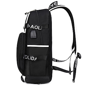 Gengx Large Capacity Travel Knapsack-The Walking Dead Bagpack with USB Charging Port Casual Book Bag for Student