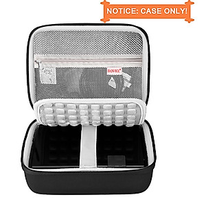 BOVKE Hard Drive Case for WD Elements My Book Seagate Expansion Desktop External Hard Drive HDD 6TB 8TB 10TB 12TB 14TB 16TB 18TB, 3.5 Inch Portable Desktop HDD Carrying Case, Black