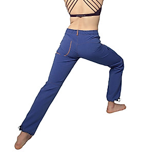 Ucraft "Xlite Rock Climbing Bouldering and Yoga Pants. Lightweight Stretchy Trousers (M, Deep Blue Melange)
