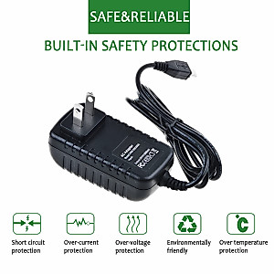 Dysead AC Adapter Charger Power Cord for SEGA Genesis Flashback 2018 AtGames Console 85 Classic Games Wireless Controller