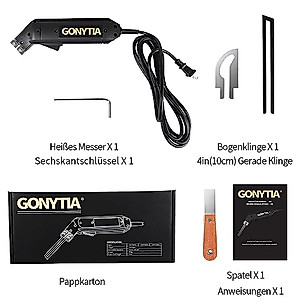 Gonytia Hot Knife Foam Cutter Rope Cutter Fabric Cutter Pro Electric Hot Knife Heat Sealer Cutting Tool kit
