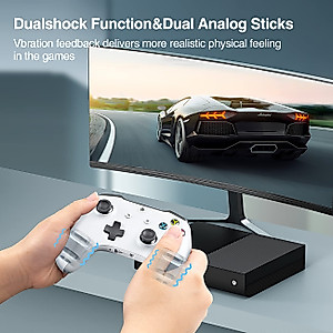Usergaing Xbox Controller Wireless Fits for Xbox Series X/S/Xbox One/Xbox One S/One X/One Elite/Windows 7/8/10/, Wireless PC Gamepad with Audio Jack-White
