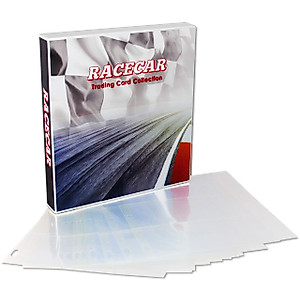 UniKeep Nascar Themed Collectible Card Storage Binder Complete With Collector Card Storage Pages (Track)