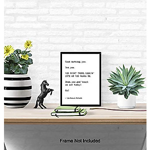 Lin Manuel Miranda Wall Art Decor - Hamilton Gift for Women, Men, Teens - Inspirational Quote Home Decoration - Motivational Positive Uplifting Encouragement Print for Bedroom, Bathroom, Living Room