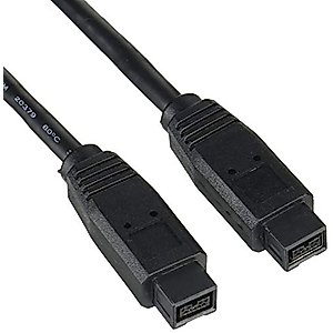 StarTech.com 6 ft 1394b 9 Pin to 9 Pin Firewire 800 Cable M/M - IEEE 1394 cable - FireWire 800 (M) to FireWire 800 (M) (6 ft) - black (1394_99_6)