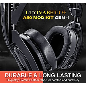 A50 Mod Kit Gen 4 - Ear Cushion Compatible with Astro Gaming A50 Wireless Headset - Headband/Microphone Foam/Ear Pads I Not Work with GEN 3