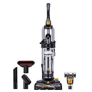EUREKA PowerSpeed Lightweight Powerful Upright Vacuum Cleaner for Carpet and Hard Floor, Pet Turbo, Black