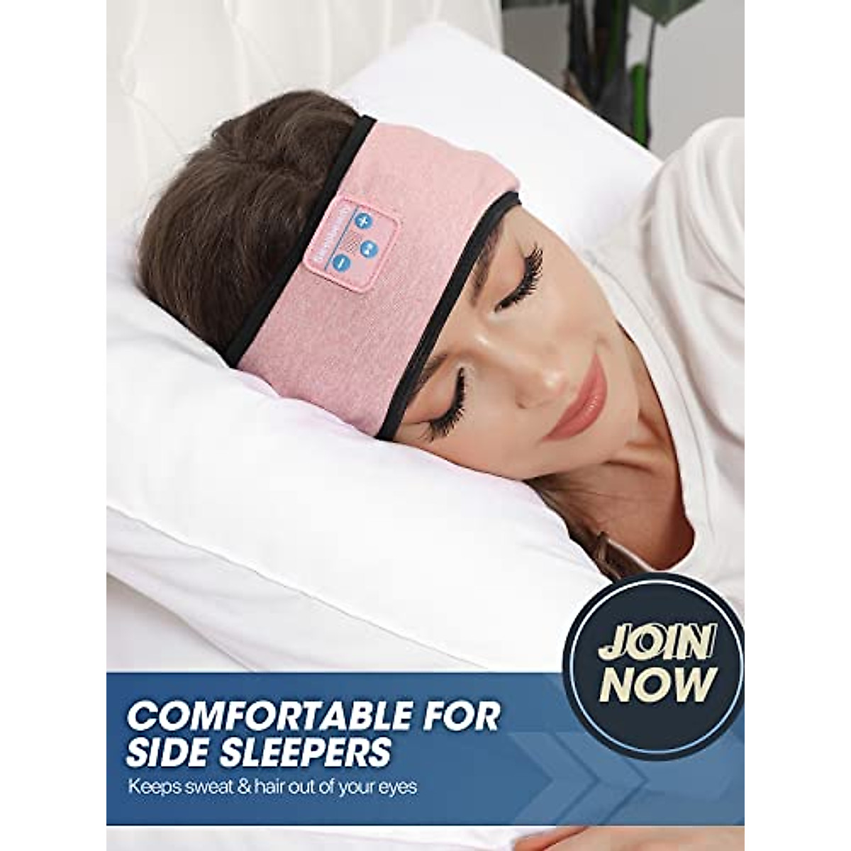 Sleepbeauty Sleep-Headphones-Wireless-Bluetooth-Headband - Comfy Sleeping Eye Mask Headphones Headset, Sport Headband Earbuds Electronics Tech Gadgets Christmas Birthday Gifts for Women Men Running