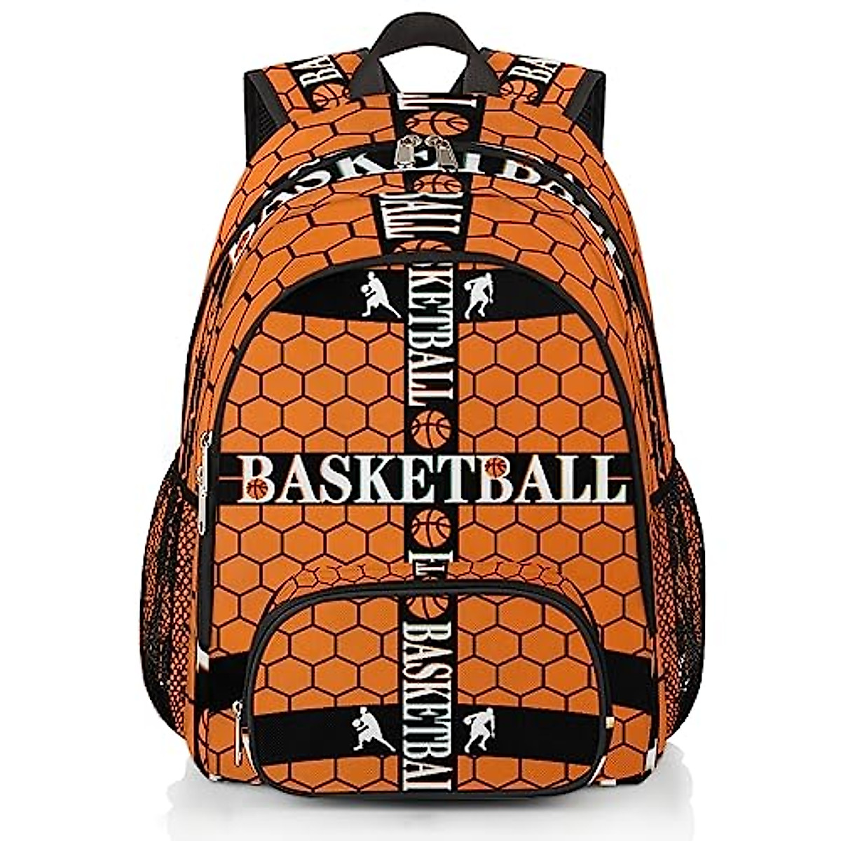 OMFUNS Basketball Ball School Backpack for Kids Boys Girls Women Men Cool Sport Quote Bookbag for College Gym Travel School Bag Rucksack Casual Daypack Computer Laptop Backpack