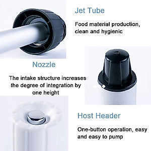 HXZB 1L Soda Siphon Carbonated Seltzer Water Maker Homemade Sparkling Beverages Machine Use Standard CO2 Chargers