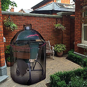 KAMaster Grill Nest Rack for Large Big Green Egg intEGGrated Nest+Handlers,2 Slot Positions Hold convEGGtors,Cooking grids and Baking Stones,Stainless Steel Rack Convenient Storage for Kamado Classic