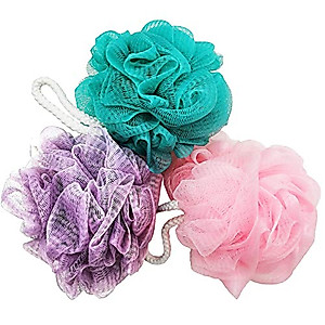 10 Pcs Mesh Loofah Sponges,Bath Loofah Shower,Small Size Soft Shower Exfoliating Scrubber for Body Wash Kids Women Men Bathroom