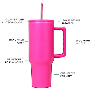 Kiki New York Tumbler with lid (Pink)