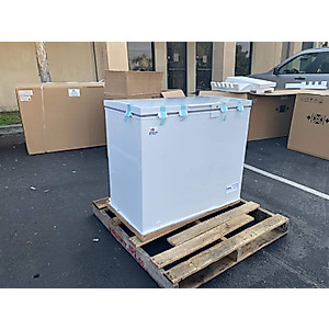 Commercial Freezer Chest freezer 7 Cuft 33" Width NSF Restaurant White Solid Flat Top w/Storage Baskets XF-215