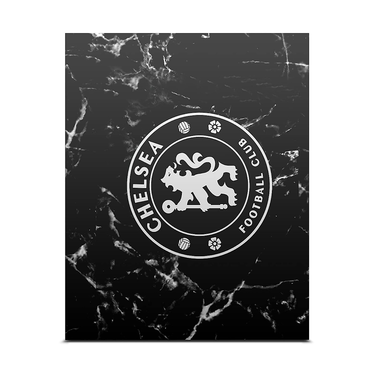 Head Case Designs Officially Licensed Chelsea Football Club Black Marble Mixed Logo Vinyl Sticker Gaming Skin Case Cover Compatible With Xbox One X Console and Controller Bundle
