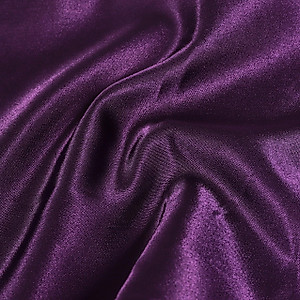EHP Super Soft & Silky 2 Piece Satin Toddler Pillowcases, Zipper Closure, Travel and Nursery Pillowcases (13" X 18", Purple)