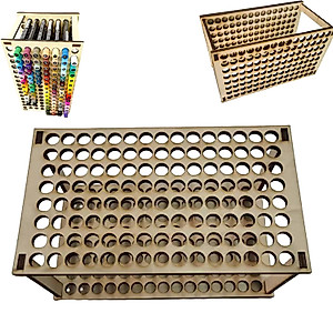 Makeup & Artist Paint Brush Holder 67 Hole, Desk Stand, Holding Rack for Pens,Pencils, Eyeliner, Organize Pens, Crayons, Classroom Cosmetic Brushes Crate Storage Organizer