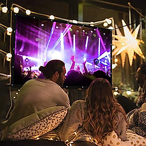 Projector Screen, KSAN 3-Layer Projector Screen 120 Inch, Portable Moive Projection Screen with 16:9 HD 4K for Indoor and Outdoor Party Home Theatre Cinema