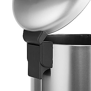 Innovaze 8 Gal./30 Liter Stainless Steel Round Shape Step-on Trash Can for Kitchen