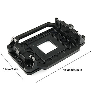 E-outstanding CPU Cooler Retention Bracket Black Motherboard Heatsink Fan Stand Base Mount Bracket Holder Sheet Plate for AMD Socket AM2 AM3