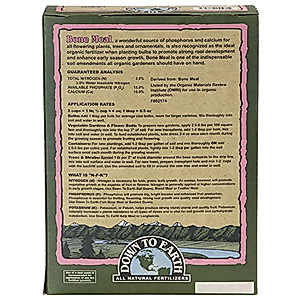 Down to Earth Organic Bone Meal Fertilizer 3-15-0, 5 lb