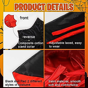 Dog Cape Costume - Halloween Pet Costumes Cat Vampire Cloak, Funny Cosplay Dress Devil Wizard Outfit, Dog Witch Clothes for Small Medium Dogs Cats Puppy, Dog Mantle Apparel for Halloween Party