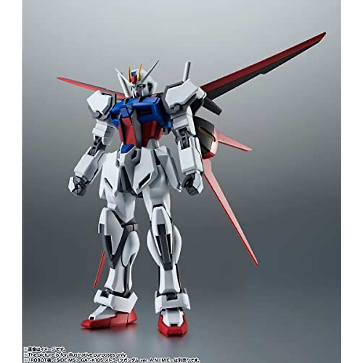 TAMASHII NATIONS - Mobile Suit Gundam SEED - AQM/E-X01 Aile Striker & Option Parts Set, Bandai Spirits The Robot Spirits