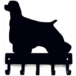 The Metal Peddler Cocker Spaniel Dog - Key Holder for Wall - Small 6 inch Wide - Made in USA; Home Organization; Foyer, Hallway, Office