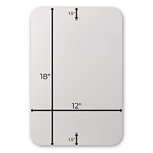 12” x 18” Metal Sign Blank – White Aluminum - .040” (5)