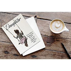 James Coates Daughter Birthday Cards from Mum or Dad with Lovely Sentimental Words, A5 Size