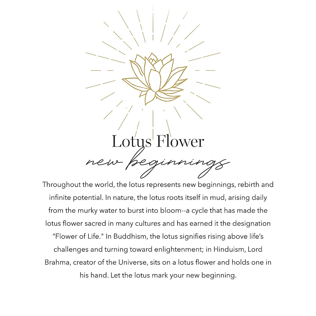 Satya Jewelry 4mm Rose Quartz and 18K Yellow Gold Plated Mini Lotus Stretch Women's Bracelet, 7"