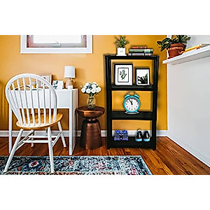 Juggernaut Storage 30"W x 14"D x 55"H 4-Shelf Resin Shelving, 280lb Capacity Black (SRS3014-4BLK)