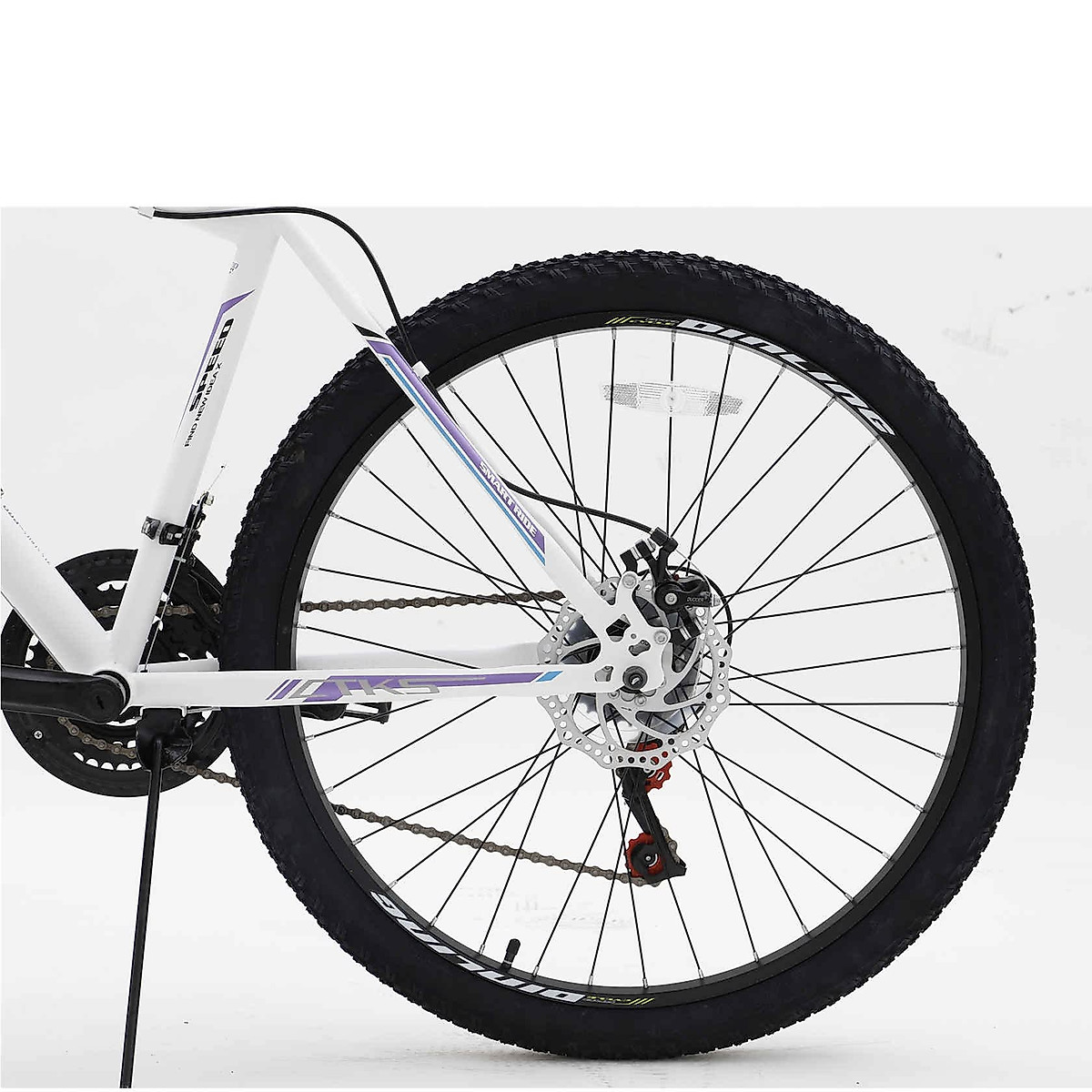 KADOCHNIKOVA Mens and Womens Hybrid Bike, 21 Speed, 26-Inch Wheels, Step-Through or Step-Over Frame, Front and Rear Fenders (Purple)