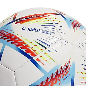 adidas unisex-adult FIFA World Cup Qatar 2022 Al Rihla Training Soccer Ball, White/Pantone, 5