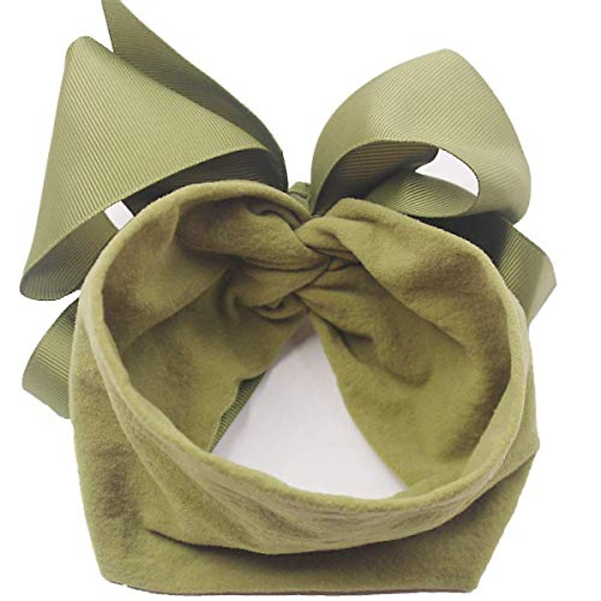 DED 20 Pieces Soft Elastic Nylon Headbands Hair Bows Headbands Hairbands for Baby Girl Toddlers Infants Newborns