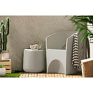 South Shore Dalya Patio Chair, Greige